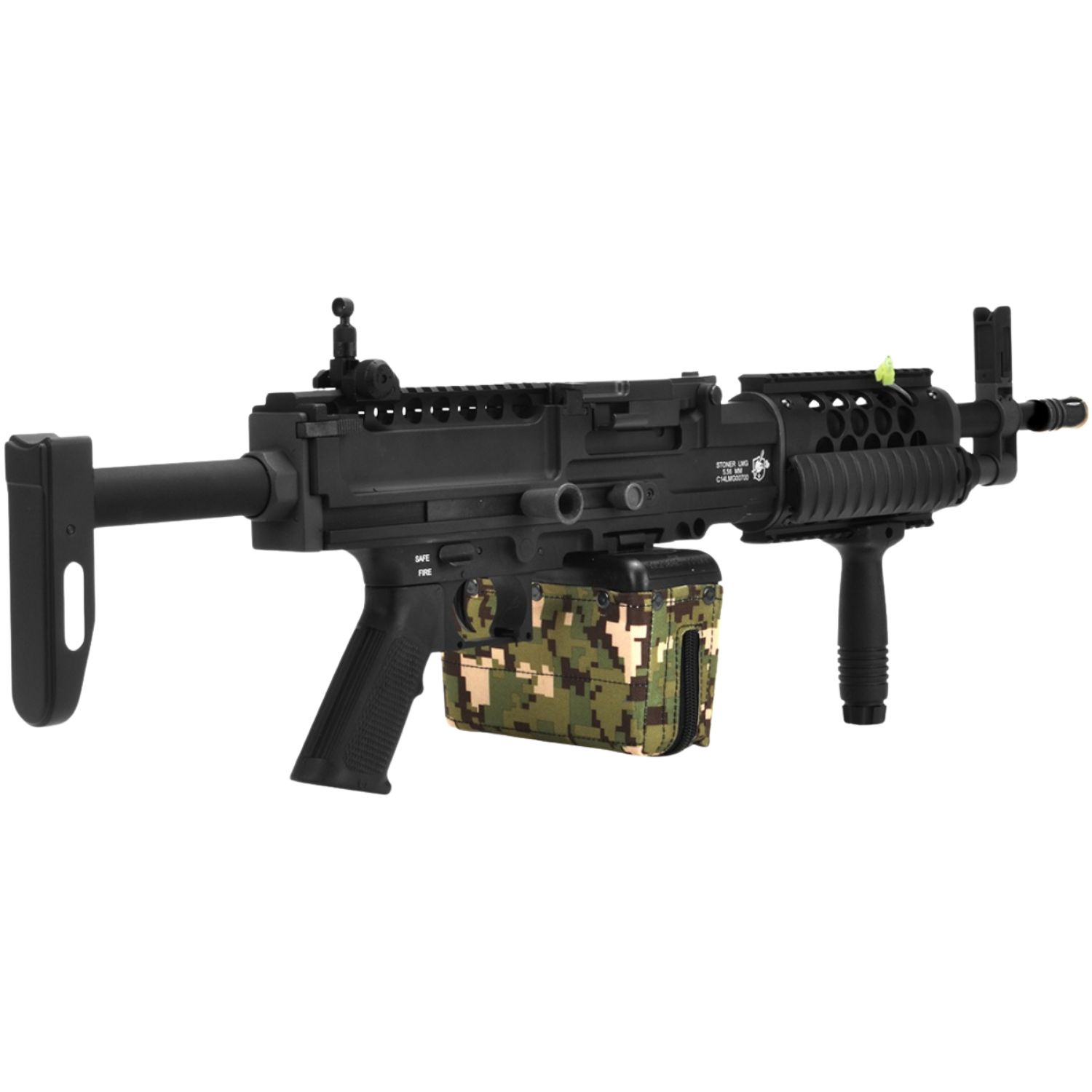 Knight's Armament Lisans KAC Stoner 96 FULL METAL LMG Light Machine Gun ...